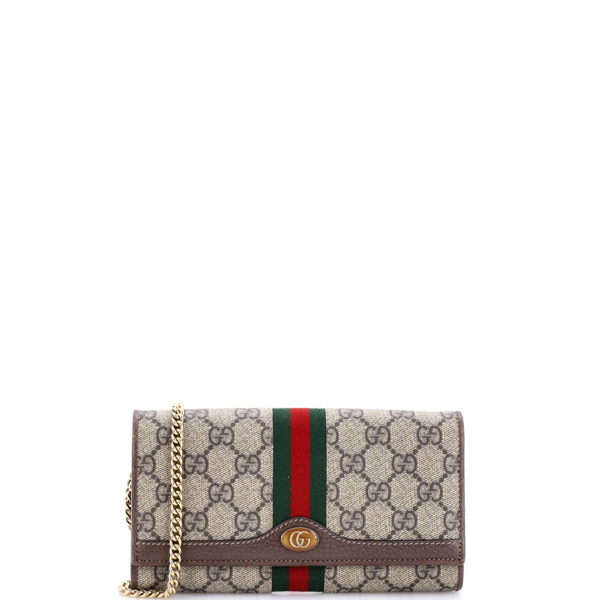 Click here for Pre-Owned Gucci Ophidia Chain Wallet Gg Coated Can... prices