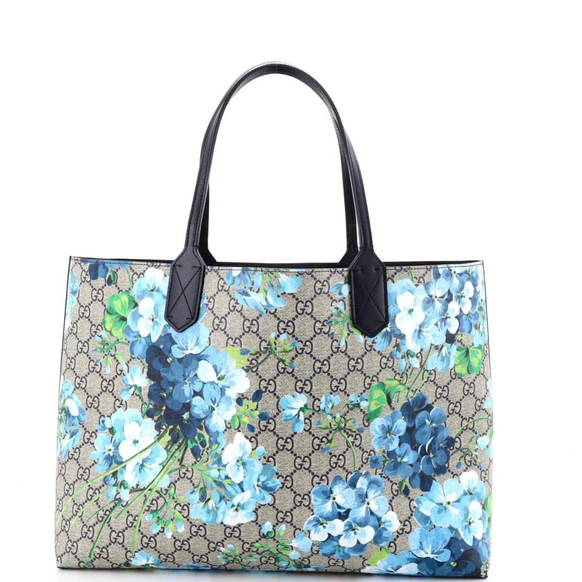 Click here for Pre-Owned Gucci Medium Reversible Tote Blooms Gg P... prices