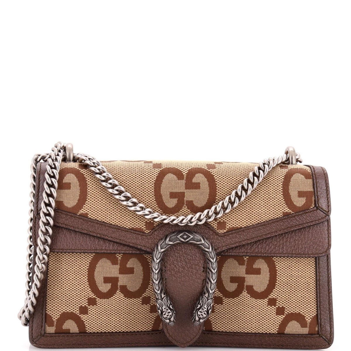 Click here for Pre-Owned Gucci Small Dionysus Bag Jumbo Gg Canvas... prices