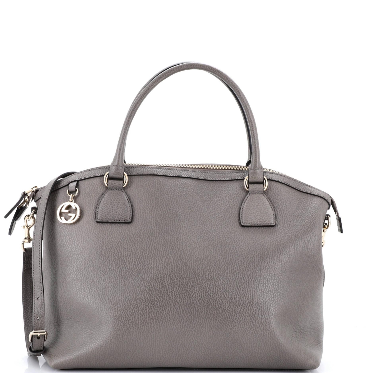 Click here for Pre-Owned Gucci Medium Gg Charm Convertible Dome S... prices
