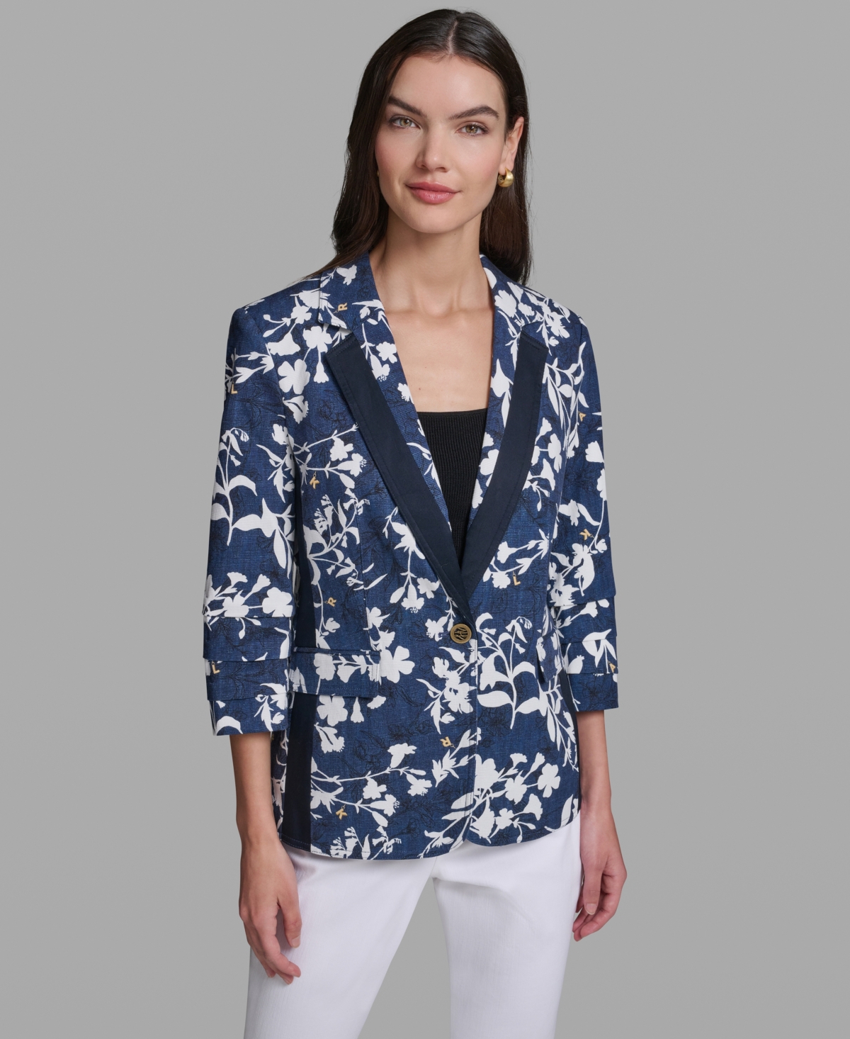 Click here for Karl Lagerfeld Paris Womens Contrasting Floral Pri... prices