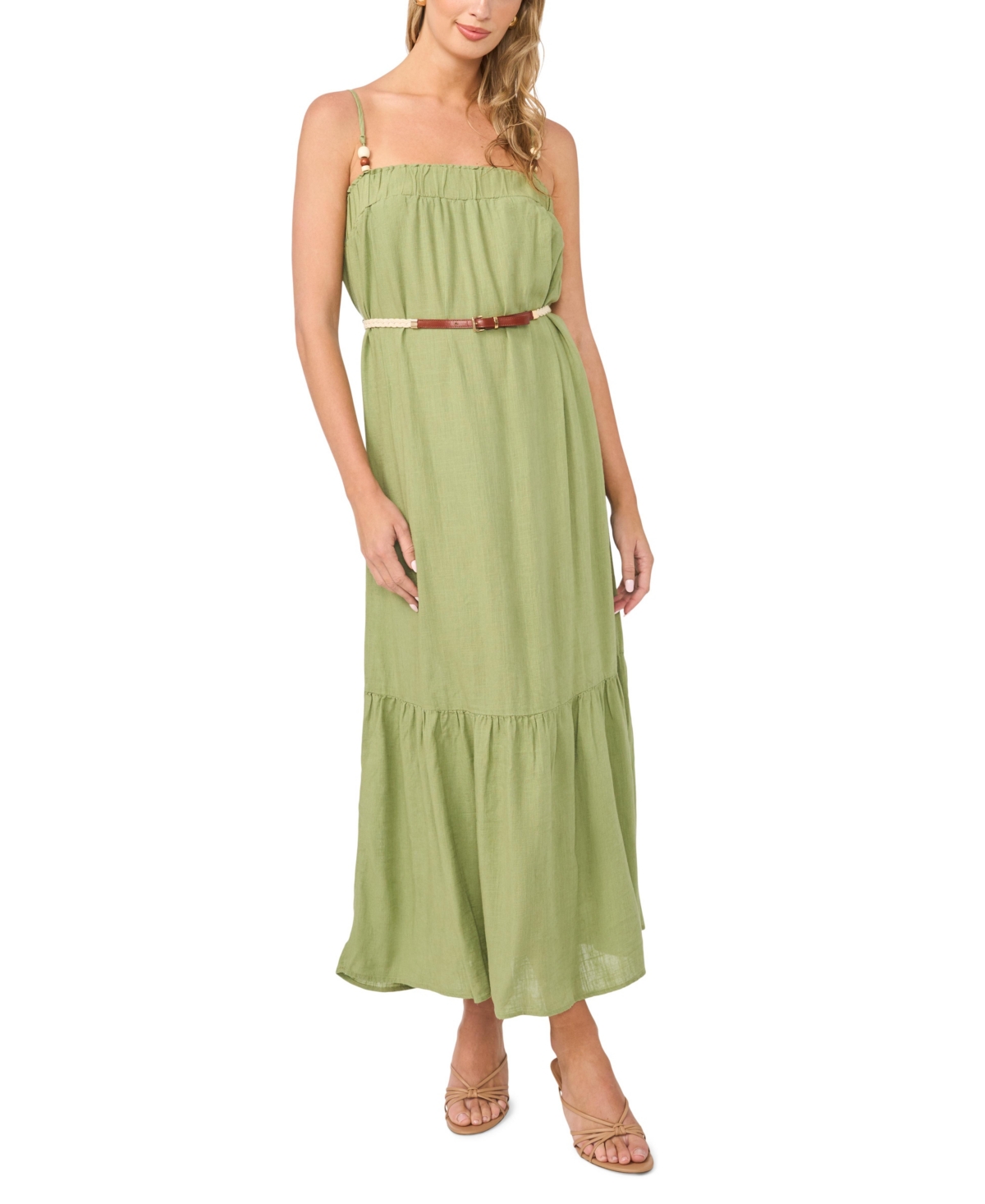 Click here for Vince Camuto Womens Blend Elastic Bust A-Line Maxi... prices