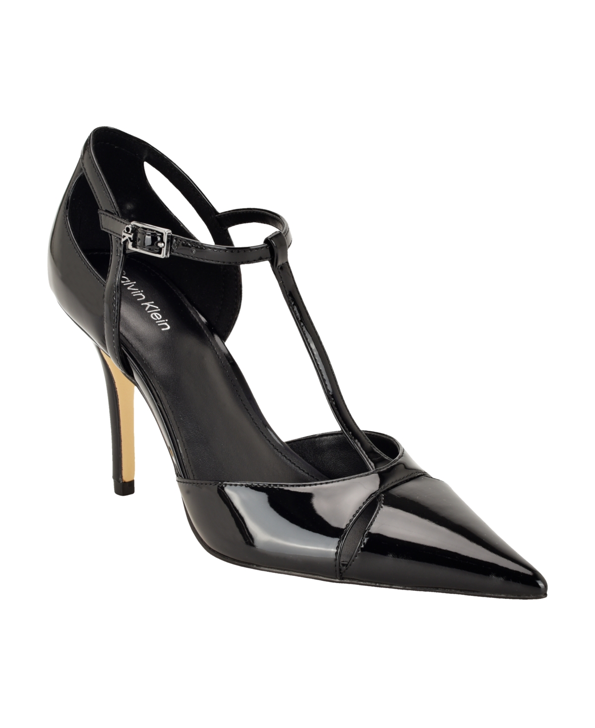 Click here for Calvin Klein Womens Odielle T-Strap Stiletto Pumps... prices