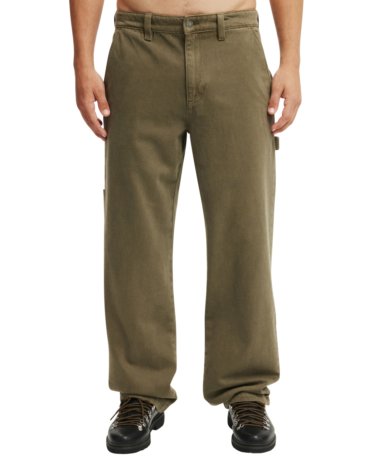 Click here for Cotton On Mens Baggy Worker Pants - Green prices
