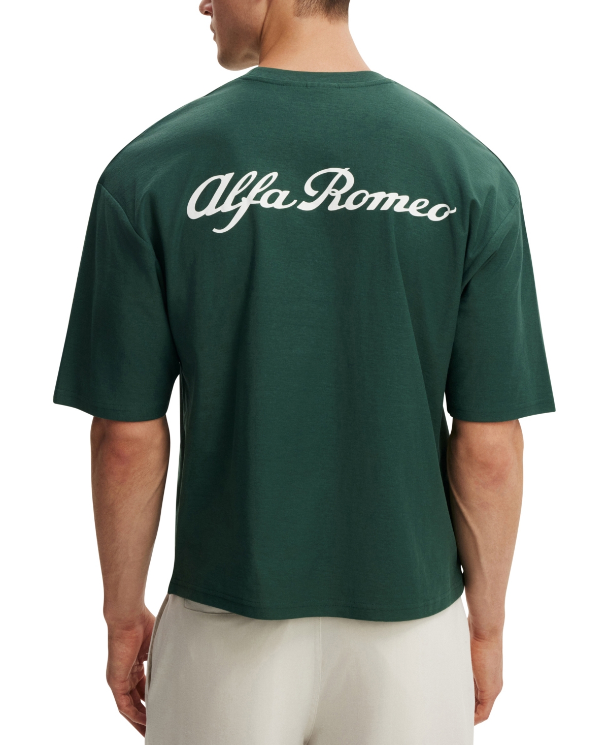 Click here for Cotton On Mens Cropped Modern-Fit Alfa Romeo T-Shi... prices