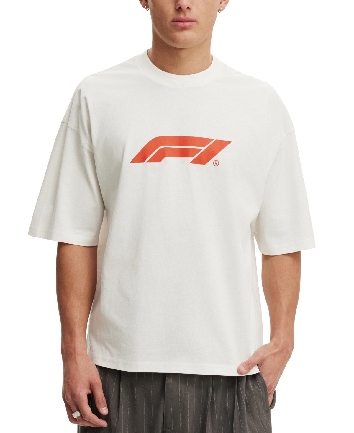 Click here for Cotton On Mens Cropped Modern-Fit License T-Shirt... prices