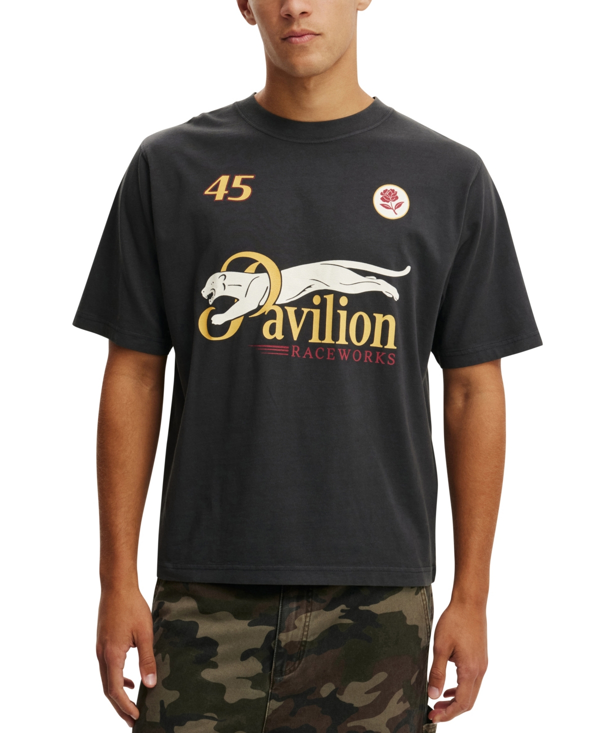 Click here for Cotton On Mens Cropped Modern-Fit Graphic T-shirt... prices