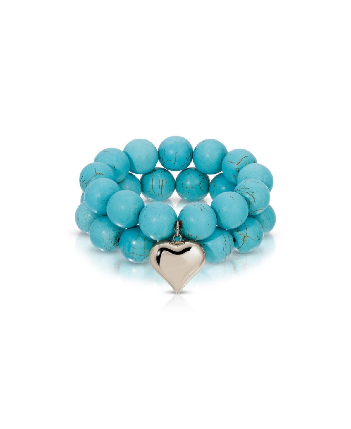 Click here for Ettika Luck and Love Turquoise Stretch Bracelet -... prices