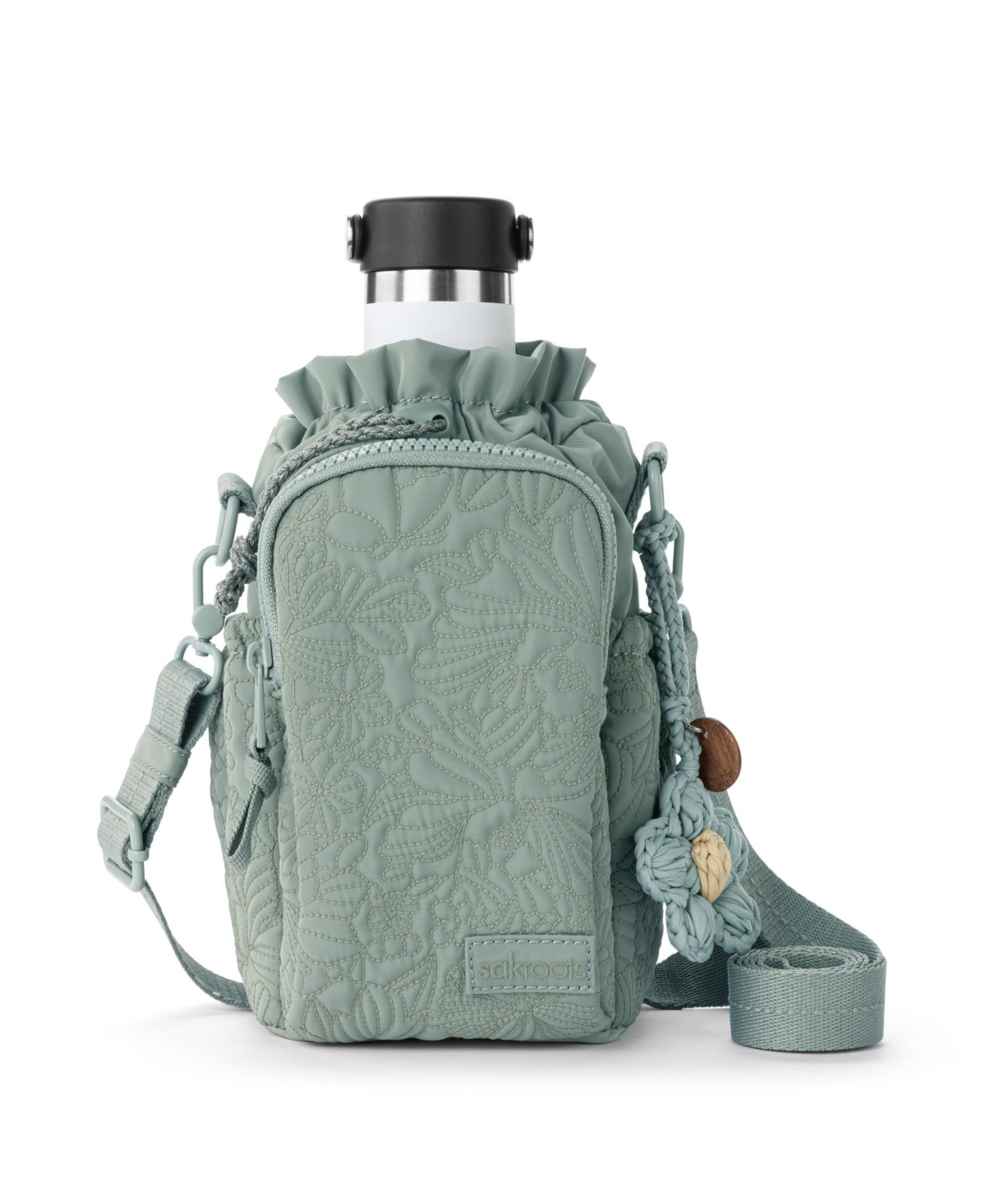 Click here for Sakroots Womens Banyan Crossbody - Sage flower blo... prices