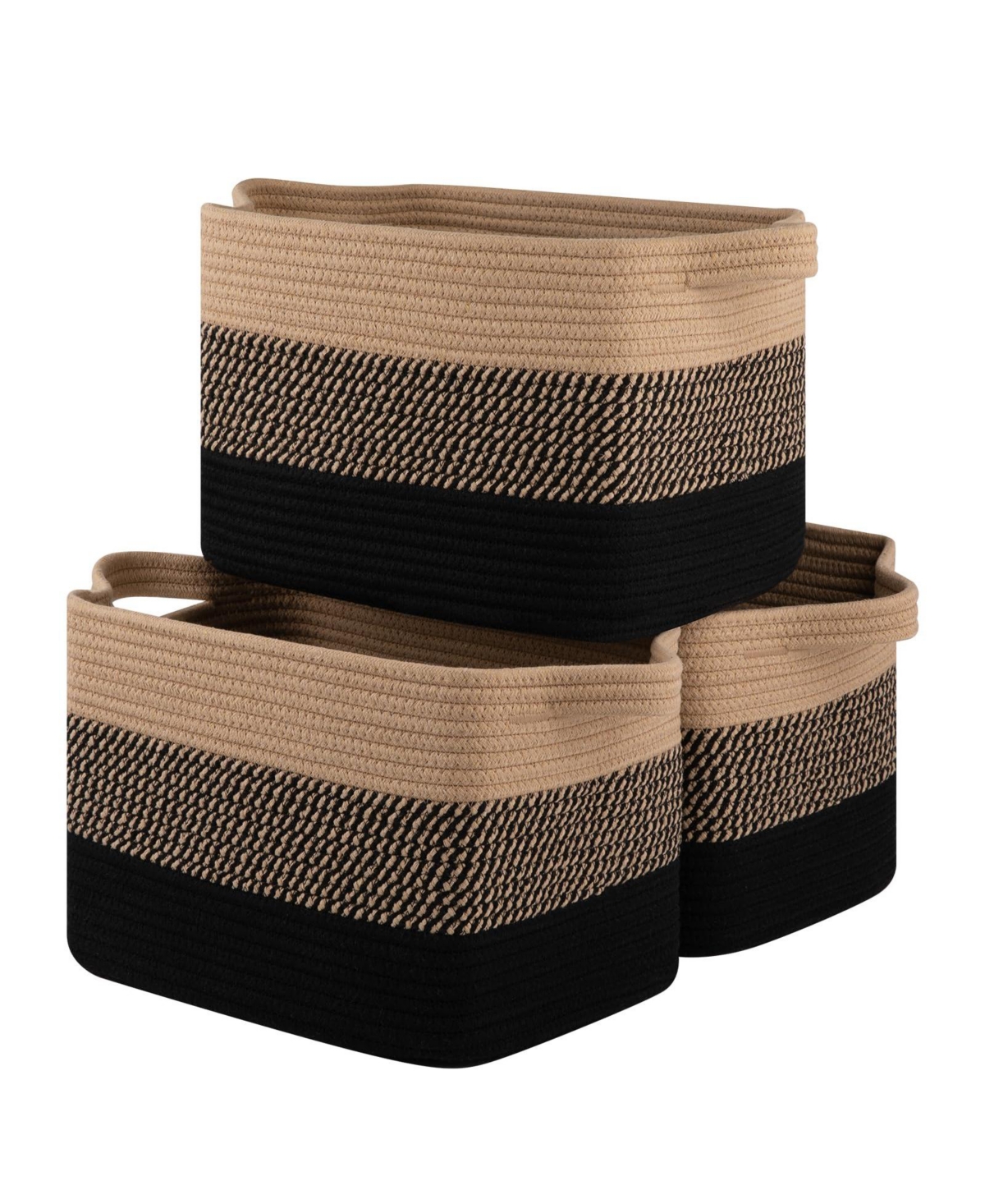 Click here for Gnuadz 3 Piece Woven Storage Baskets Rectangle Org... prices