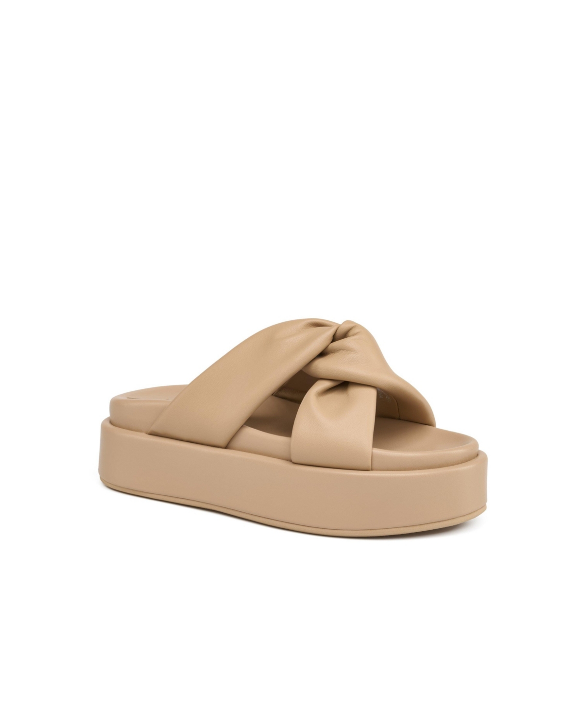 Click here for JSlides Womens Yvette Leather Platform Sandal prices