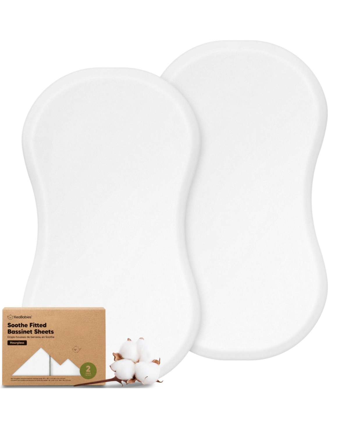Click here for KeaBabies Soft Soothe Organic Cotton 2 Pack Bassin... prices