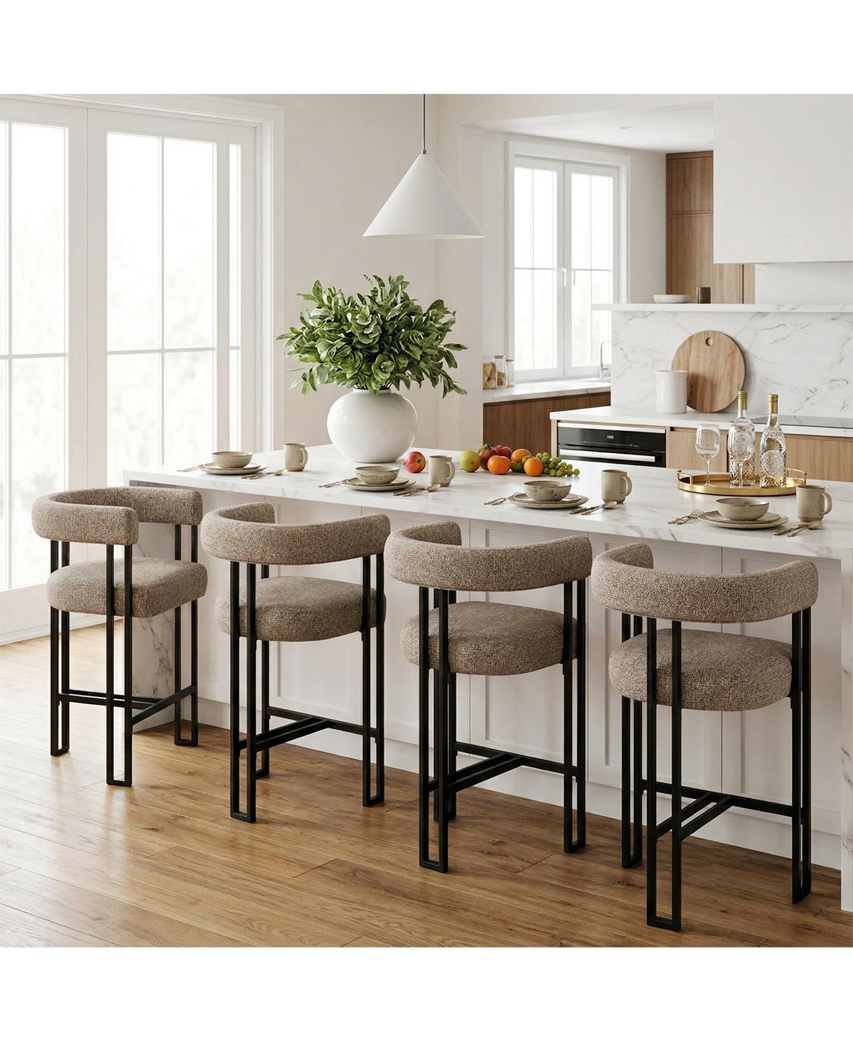 Click here for Maison Boucle 24 Fabric Counter Height Stools Set... prices
