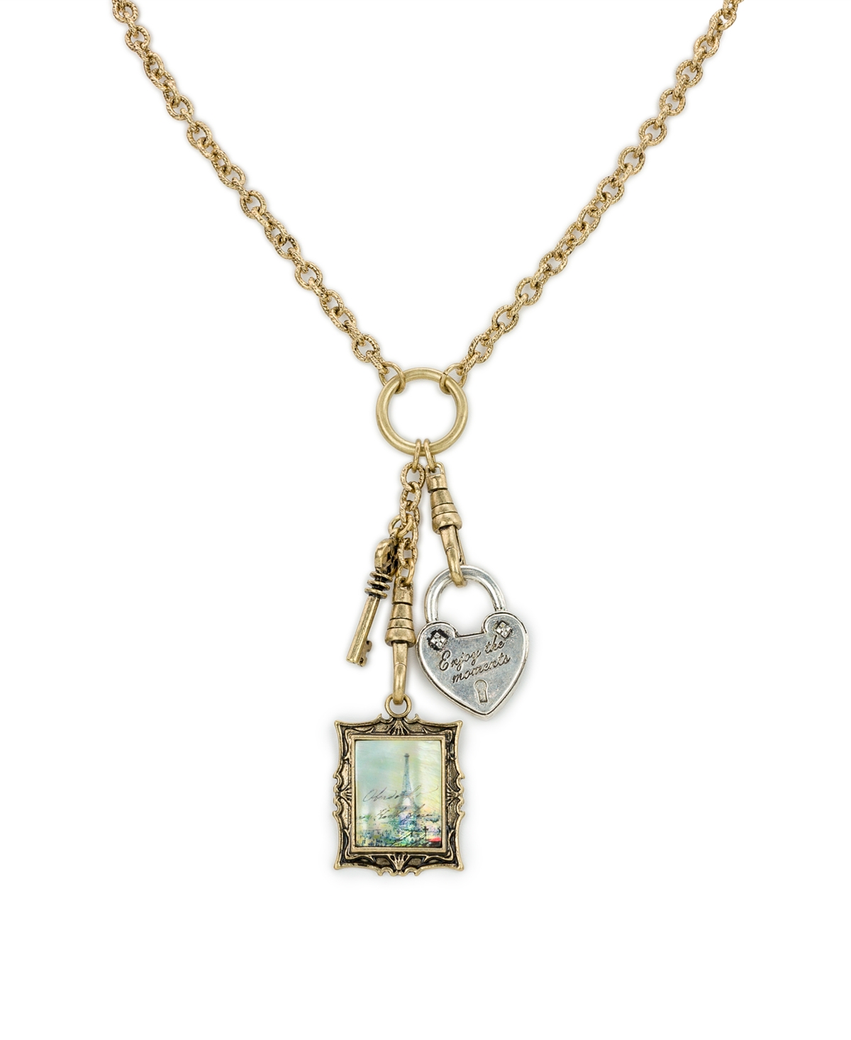 Click here for Patricia Nash Gold-Tone Plated Charm Dangle Neckla... prices