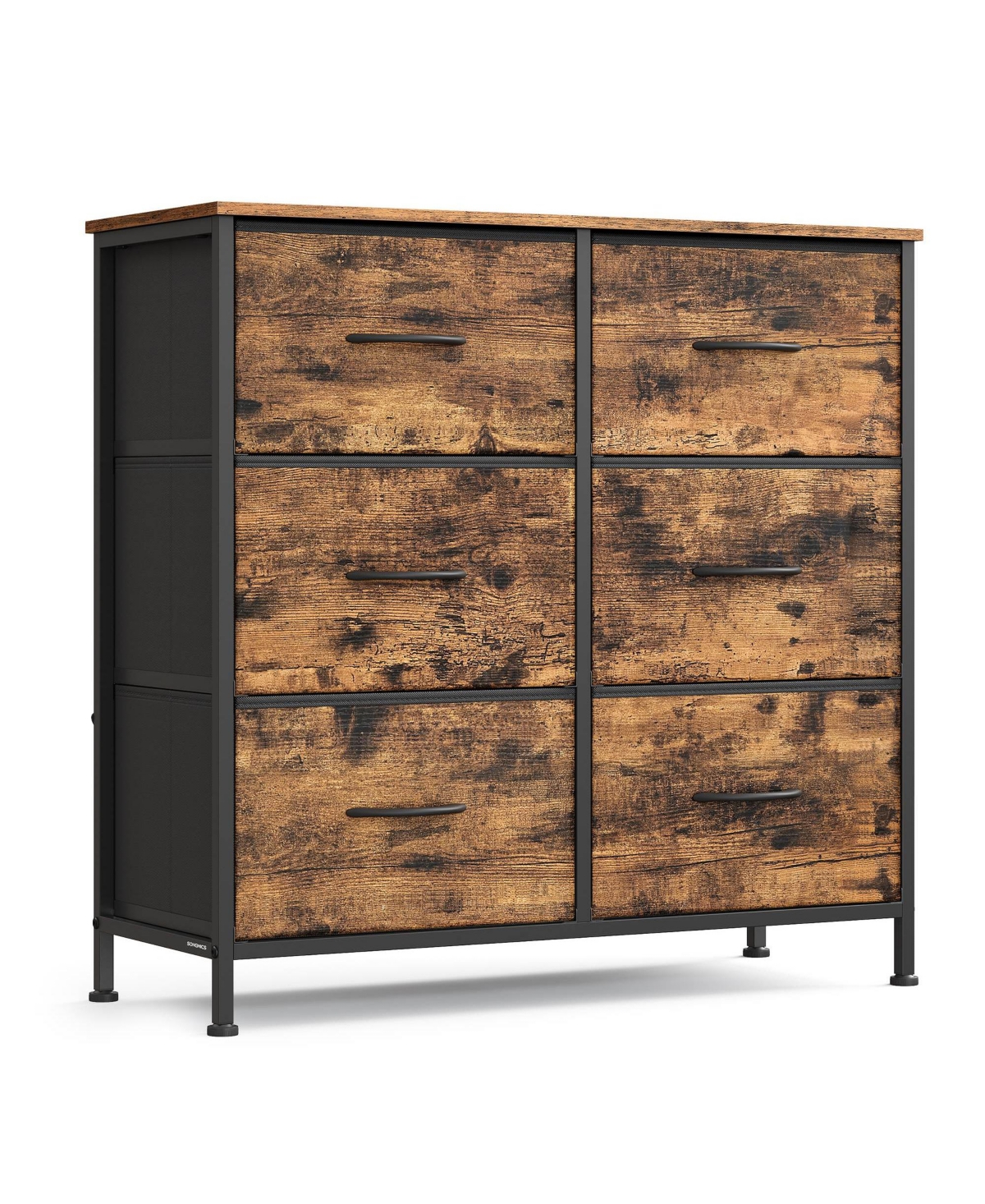 Click here for Slickblue 6 Drawer Bedroom Dresser with Steel Fram... prices