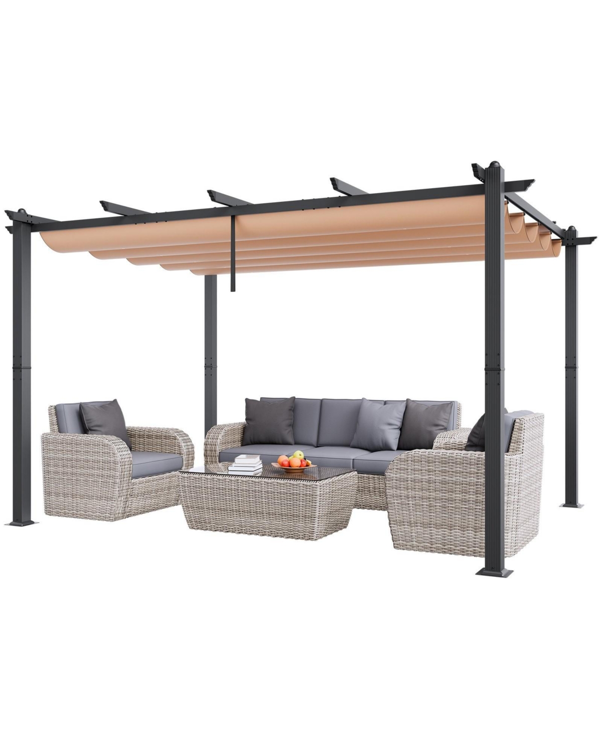 Click here for Gouun 10 x 13 ft Retractable Pergola with Canopy A... prices