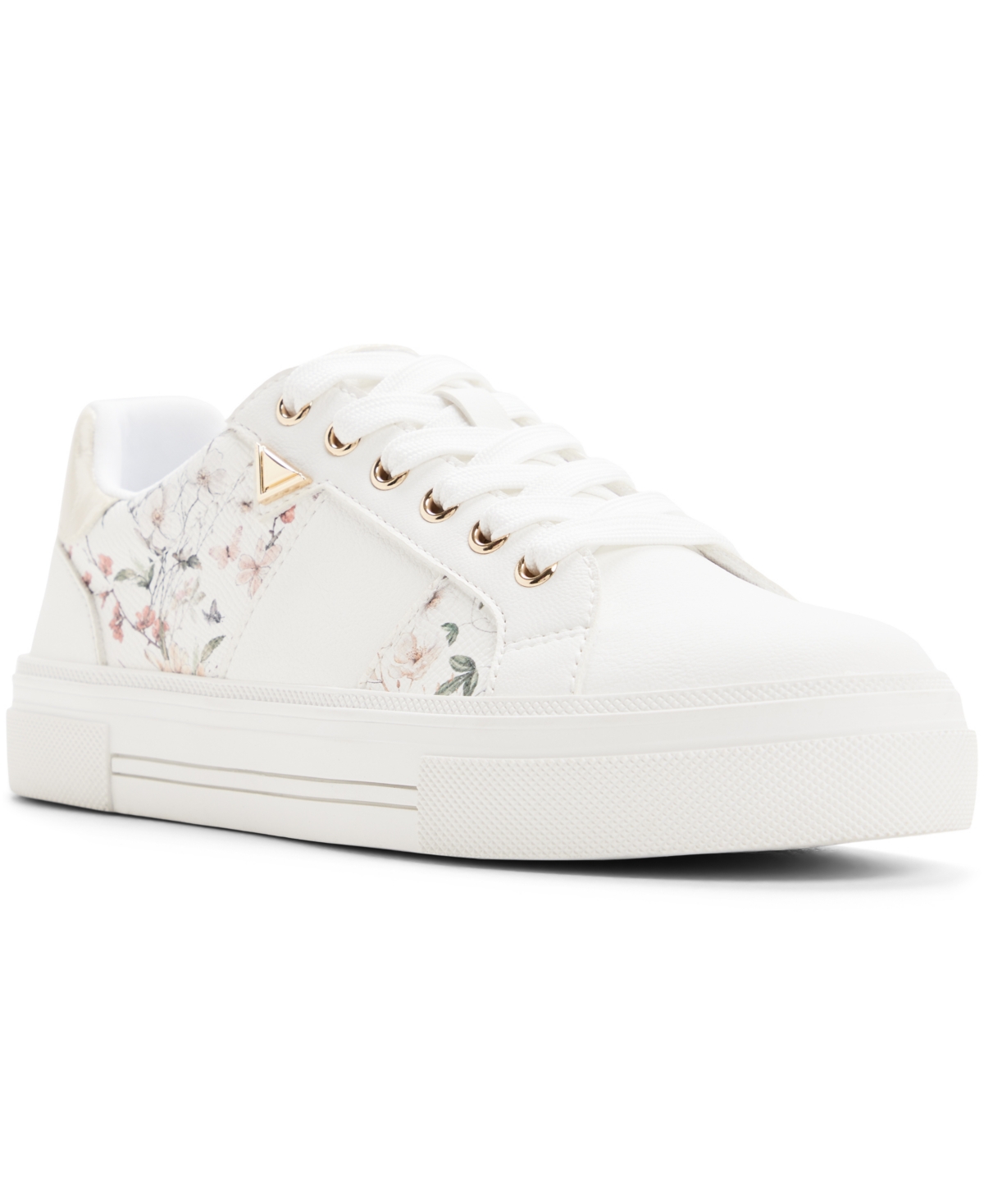 Click here for Aldo Womens Saddie Jogger Lace-Up Sneakers - White... prices