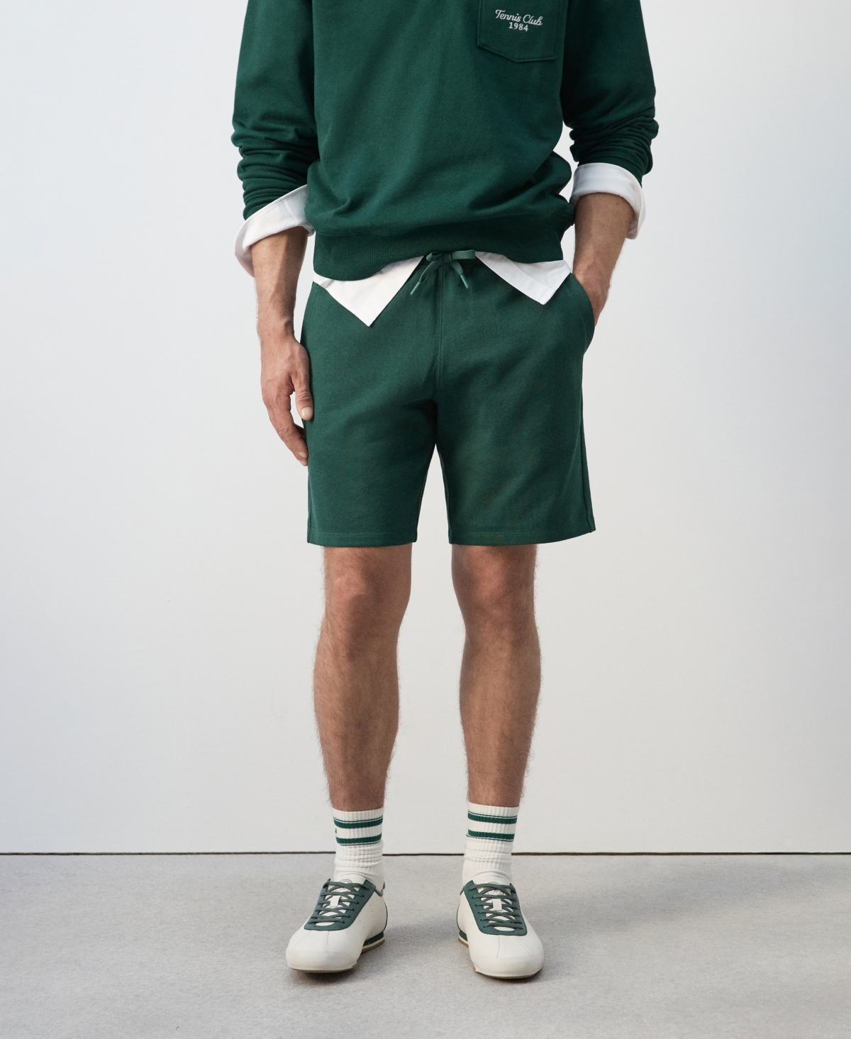 Click here for Mango Mens Drawstring Cotton 8.46 Bermuda Shorts -... prices