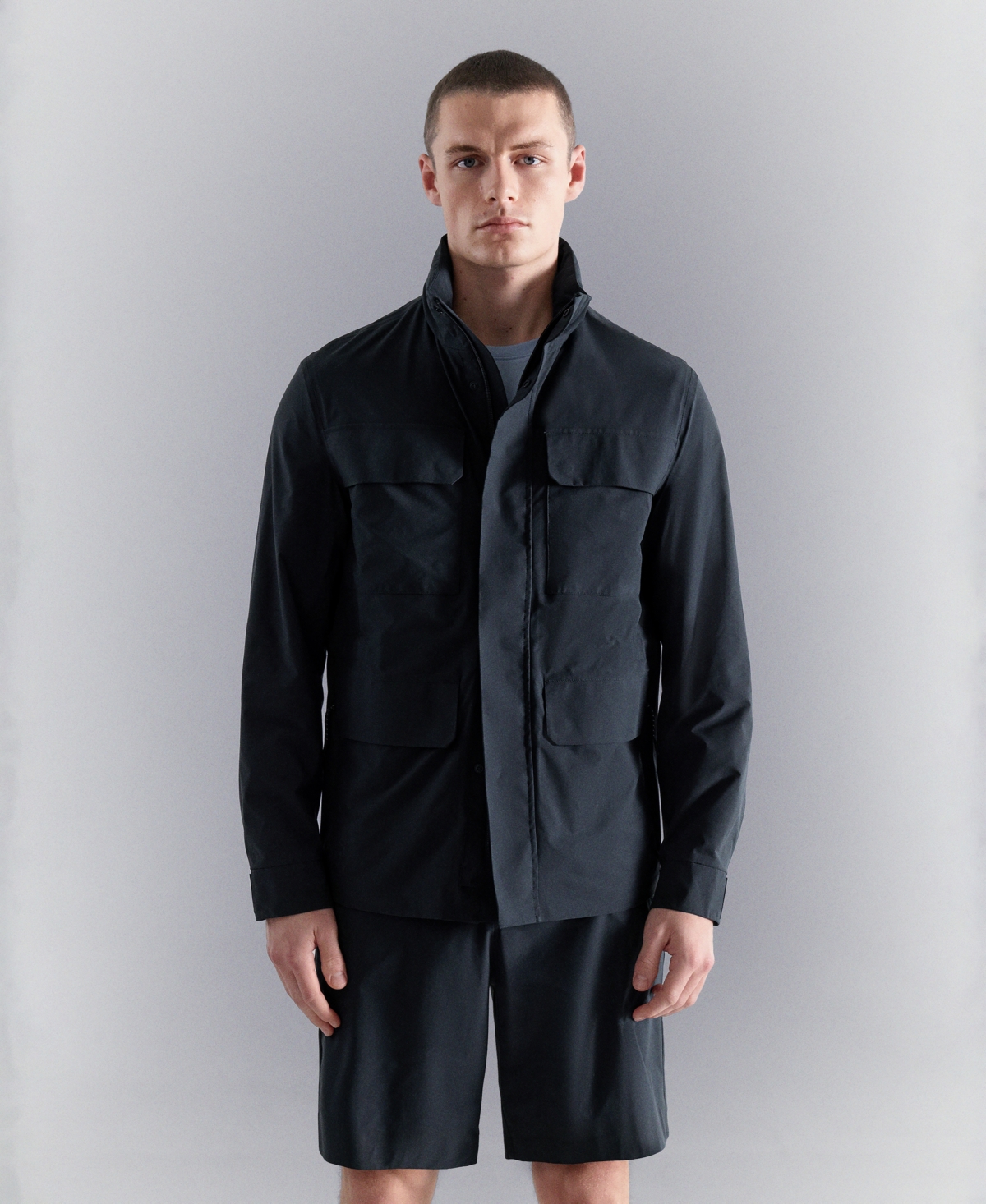 Click here for Mango Mens Water Repellent Thermolite Jacket - Nav... prices