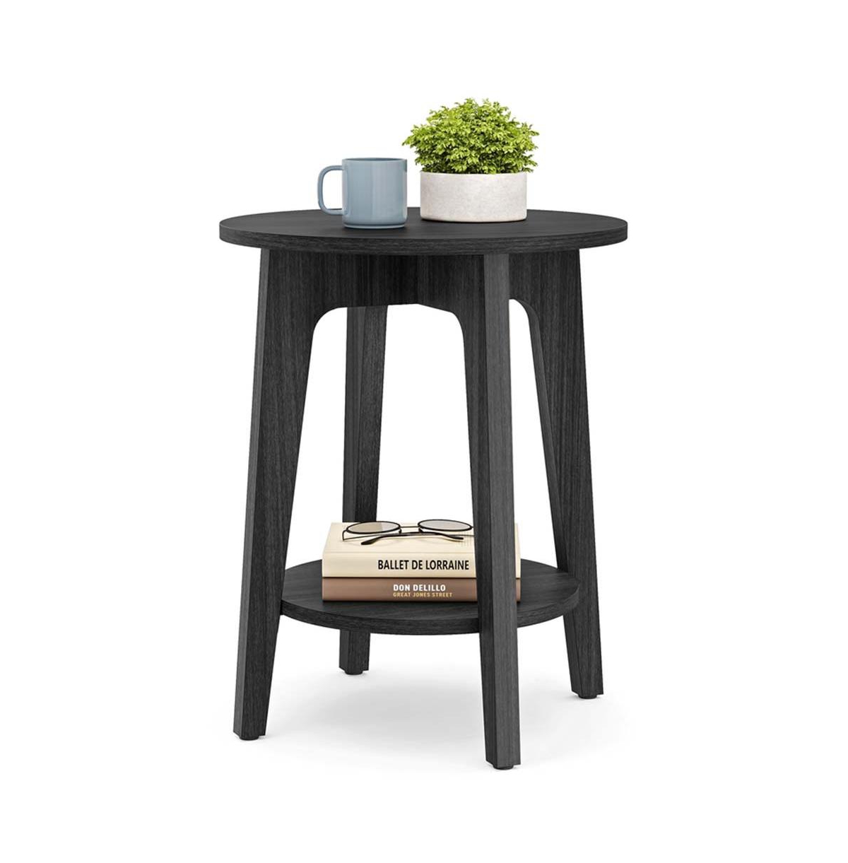 Click here for Slickblue Modern Round End Table with Lower Shelf... prices