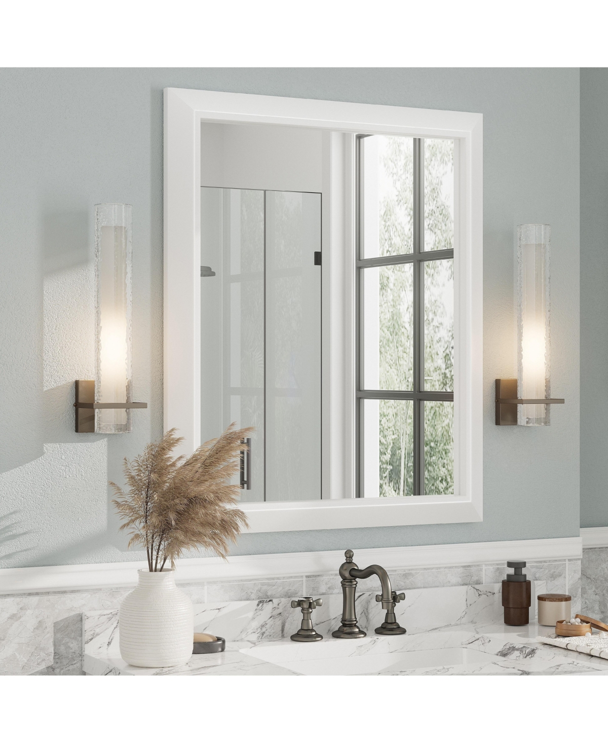 Click here for Apmir 30 x 36 Inch Thick Metal Framed Wall Mirrors... prices