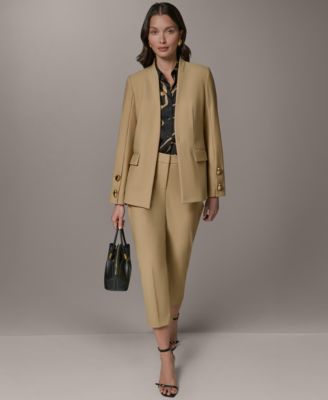 Click here for Donna Karan New York Petite Collarless Buttoned Cu... prices