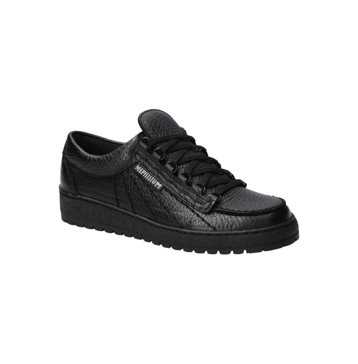 Click here for Mephisto Mens Rainbow Leather-Suede Sneakers - Bla... prices