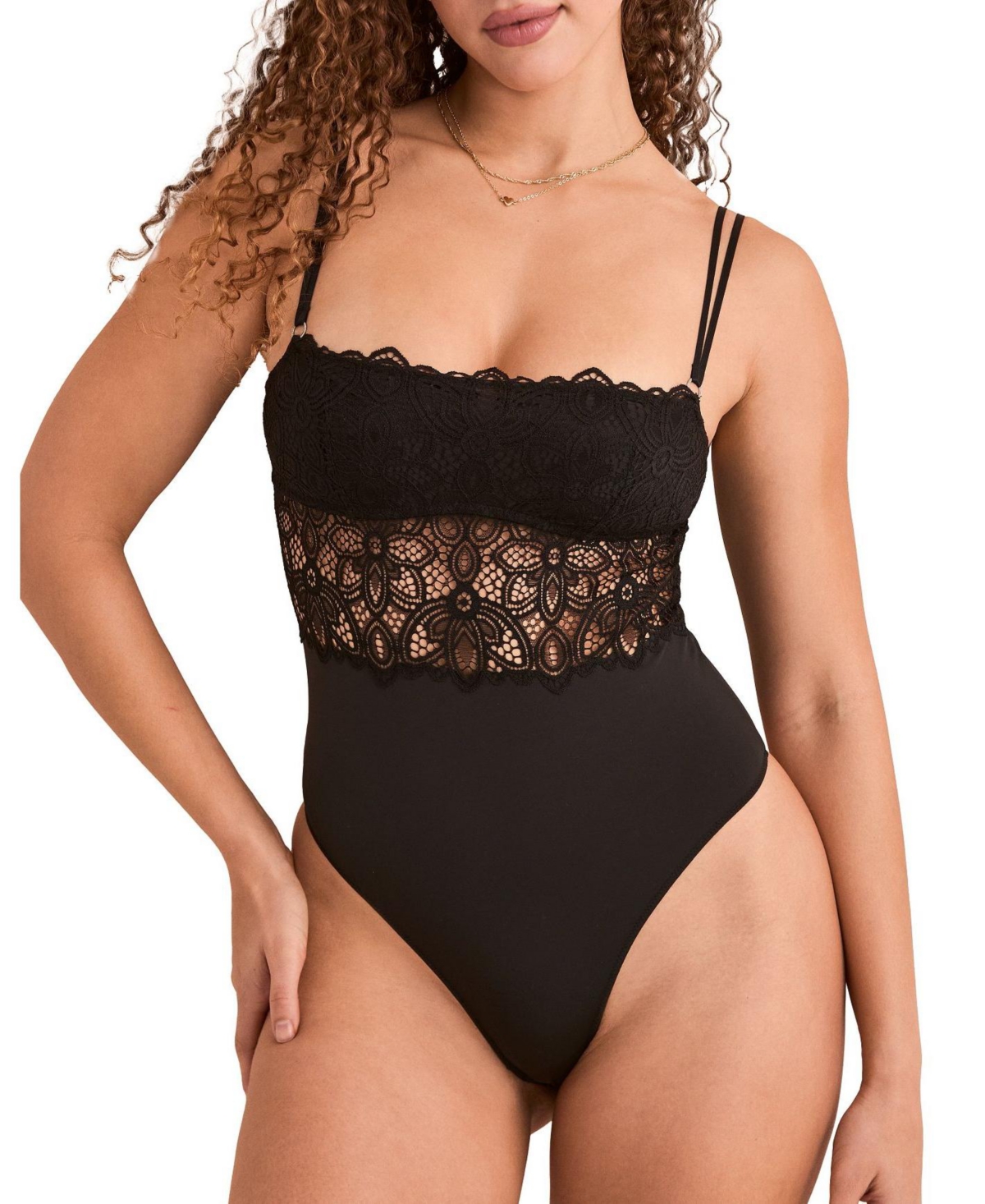 Click here for Adore Me Womens Summer Bodysuit Lingerie - Black prices