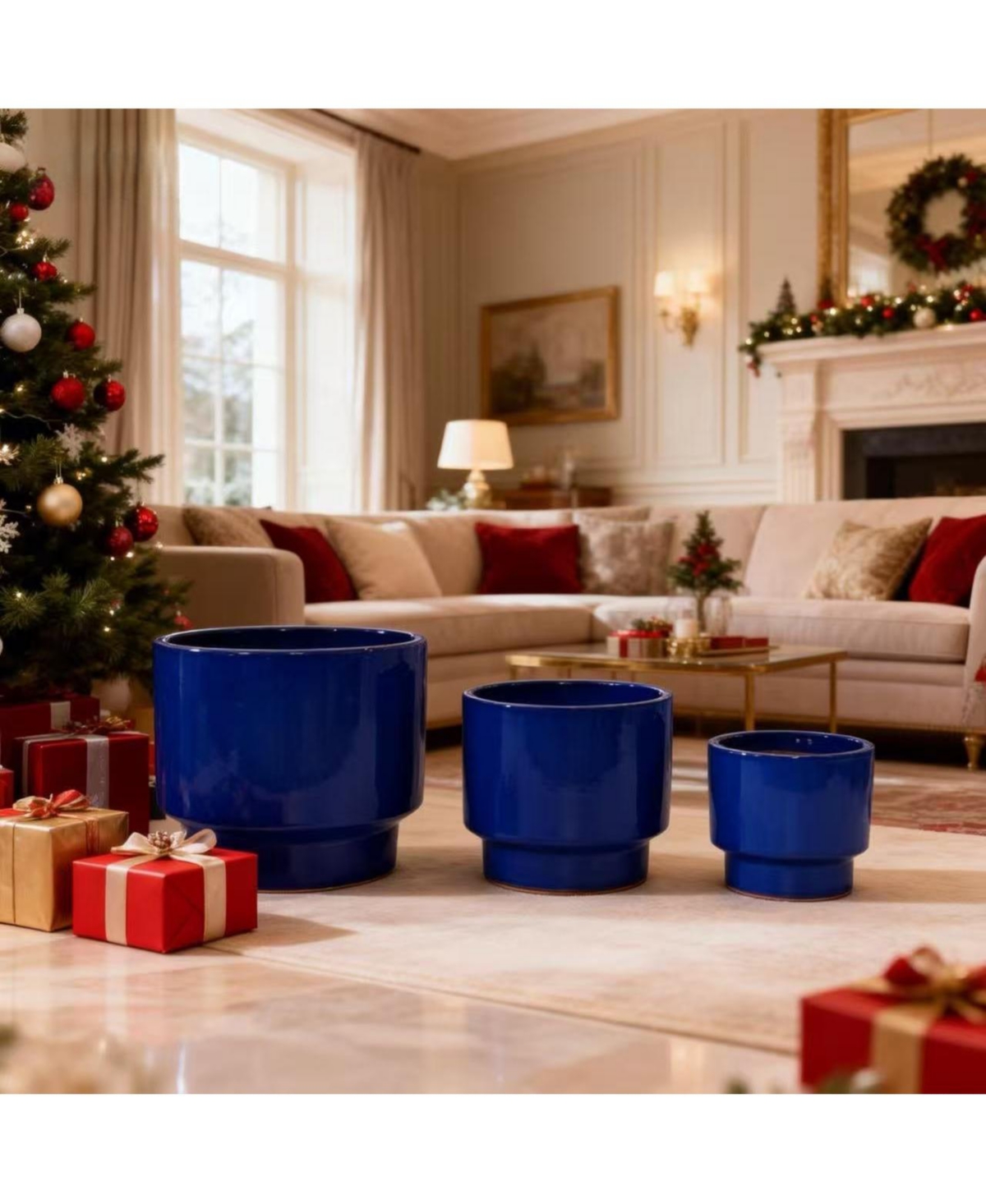 Click here for Clihome Handmade Solid Glazed Ceramic Planter Set... prices