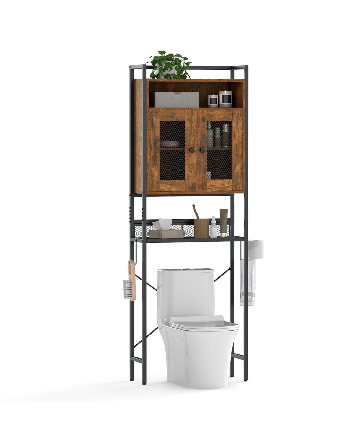 Click here for Gymax Over the Toilet Cabinet Space-saving Bathroo... prices