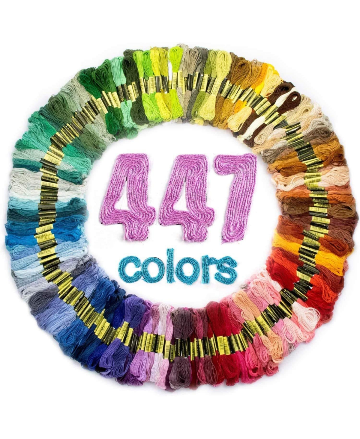 Click here for Gnuadz 447 Colors Embroidery Thread Floss Skeins C... prices