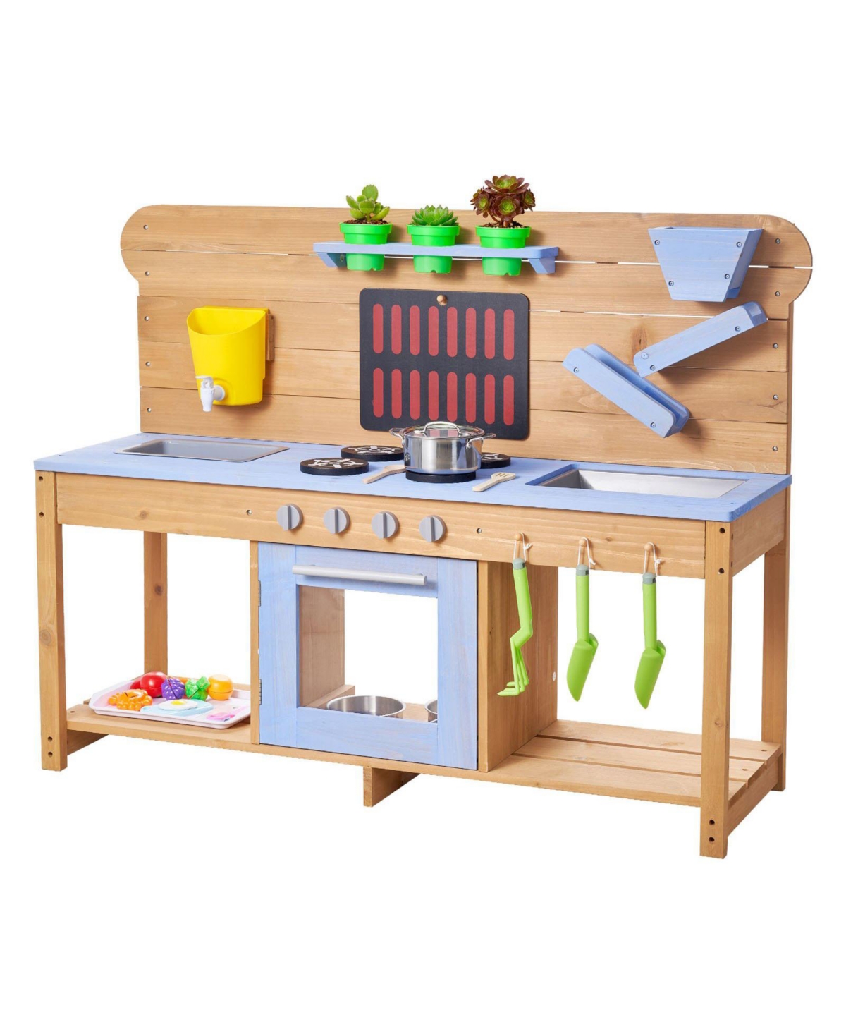 Click here for Mecale Wooden Outdoor Mud Kitchen with Double Sink... prices