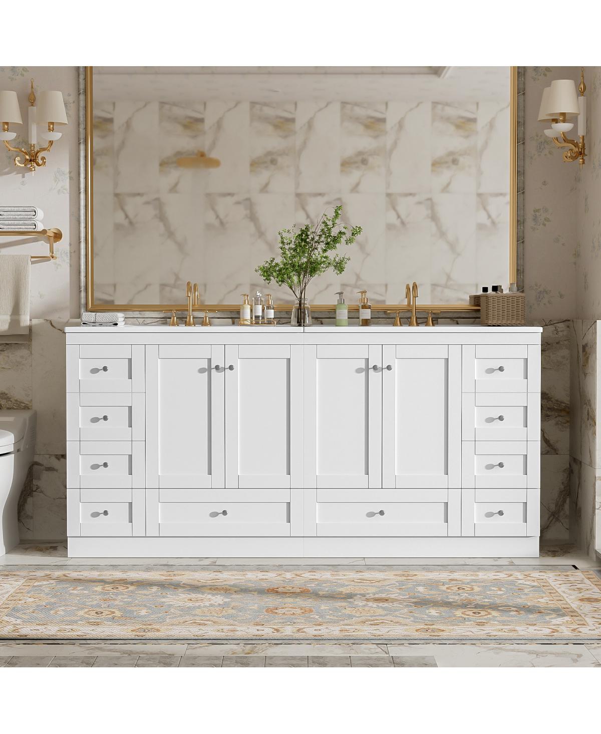 Click here for Sillysis 72 Inch Double Sink Bathroom Vanity  Mode... prices