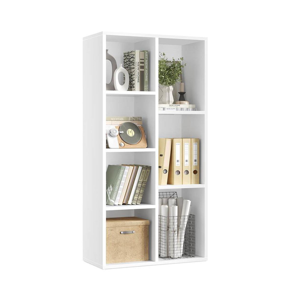 Click here for Slickblue Modern Bookshelf with 7 Cube Compartment... prices