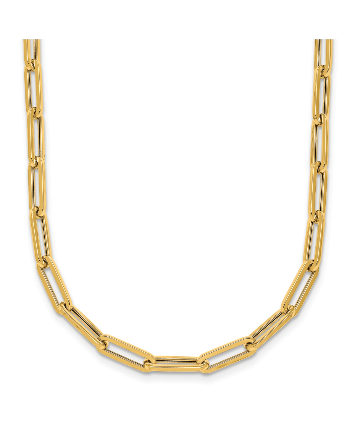 Click here for Macys Paperclip Chain Necklace in 18k Yellow Gold... prices