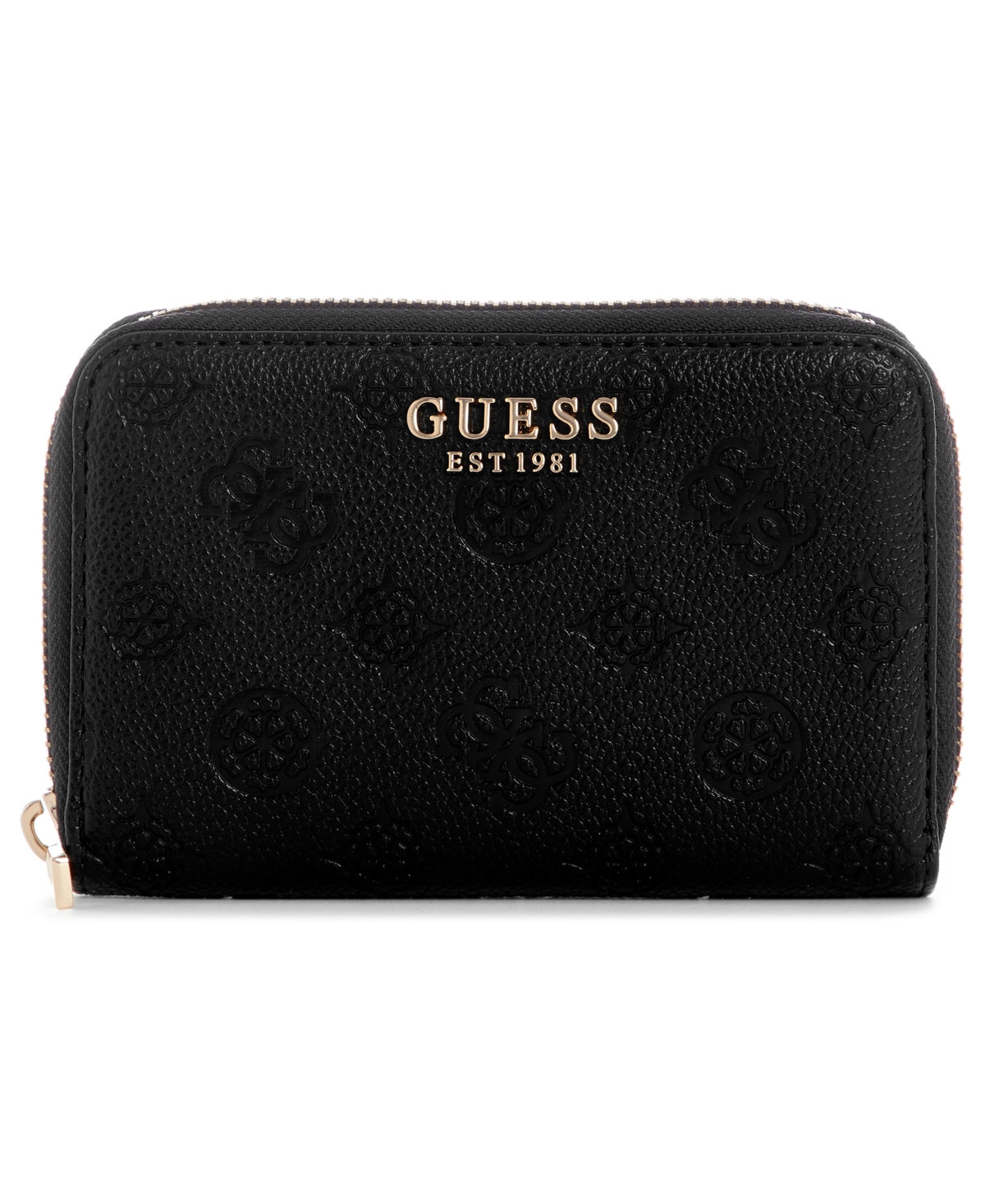 Click here for Guess Ella Logo Medium Zip Around Wallet - Black prices