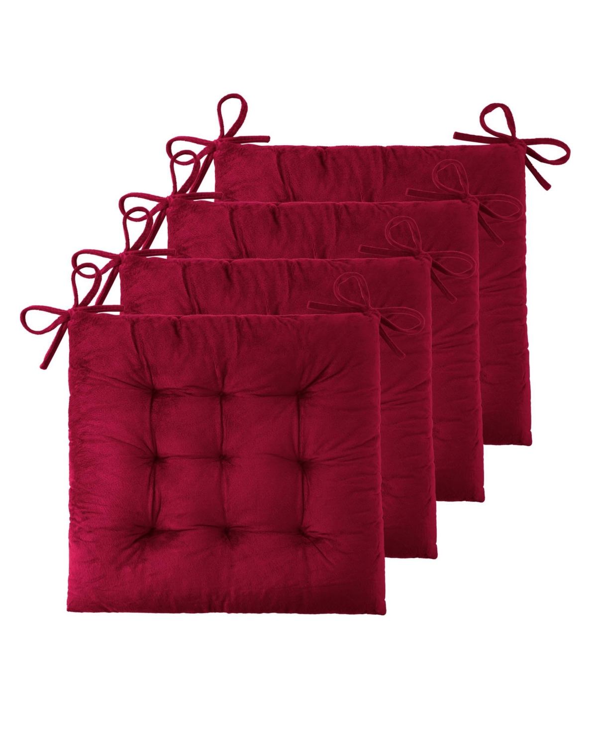 Click here for Gnuadz 4 Piece Tufted Square Seat Cushions With Ti... prices