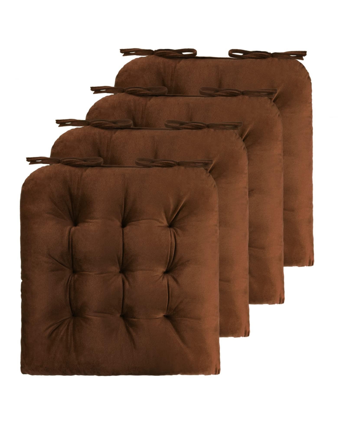 Click here for Gnuadz 4 Piece Tufted Square Seat Cushions With Ti... prices