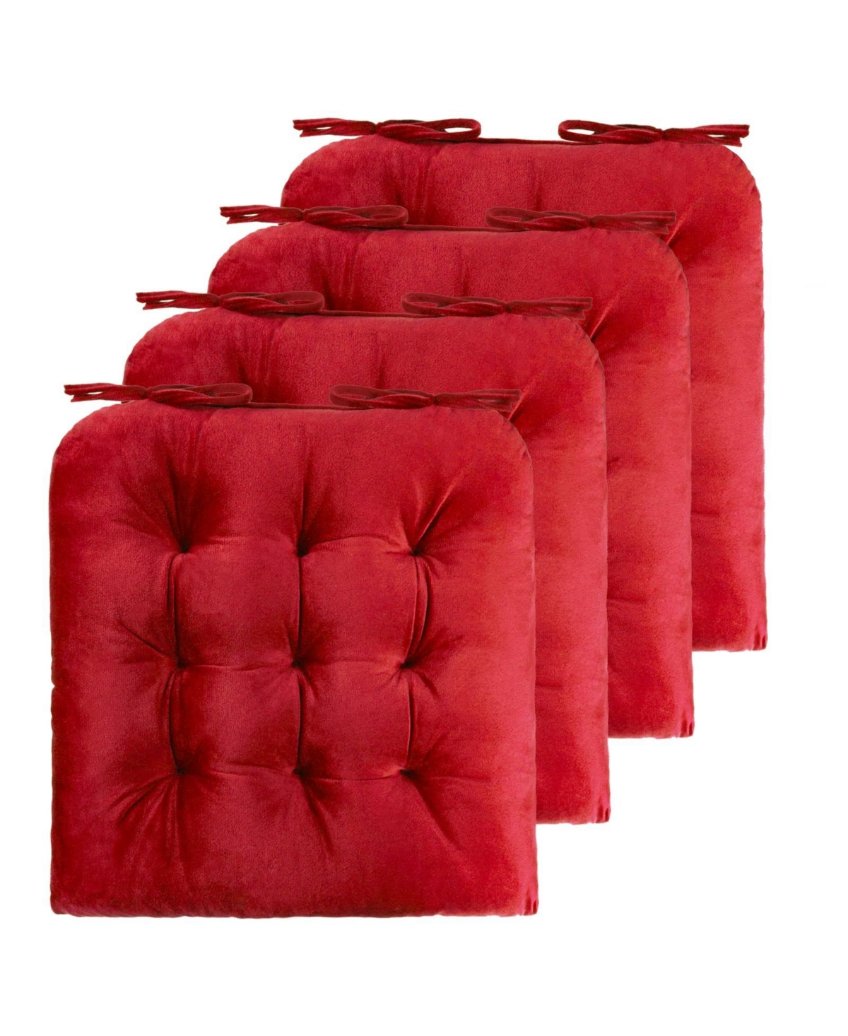 Click here for Gnuadz 4 Piece Tufted Square Seat Cushions With Ti... prices