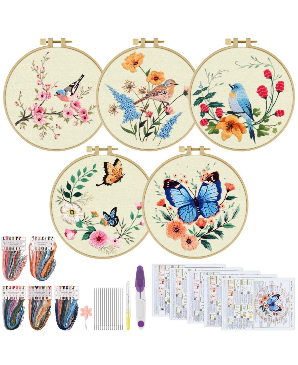 Click here for Gnuadz 5Sets Embroidery Kit Beginners Cross Stitch... prices