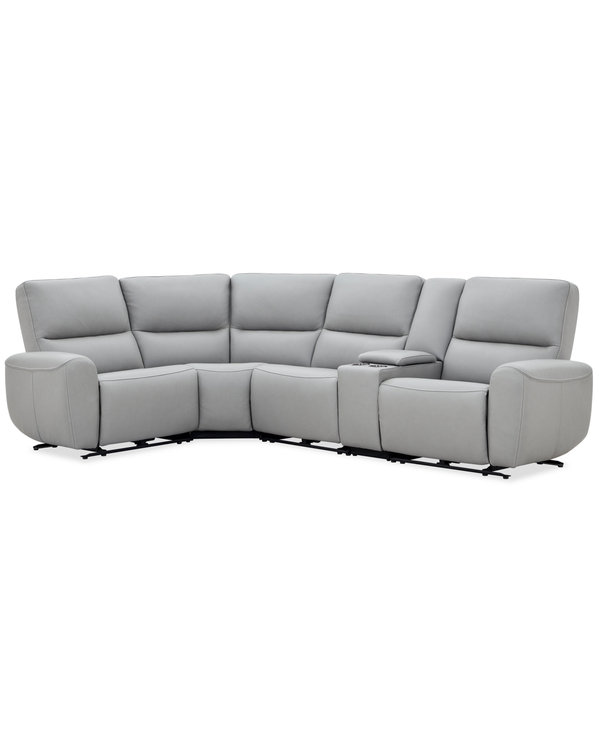 Click here for Symond 5-Piece Leather 3 Power Motion Sectional So... prices