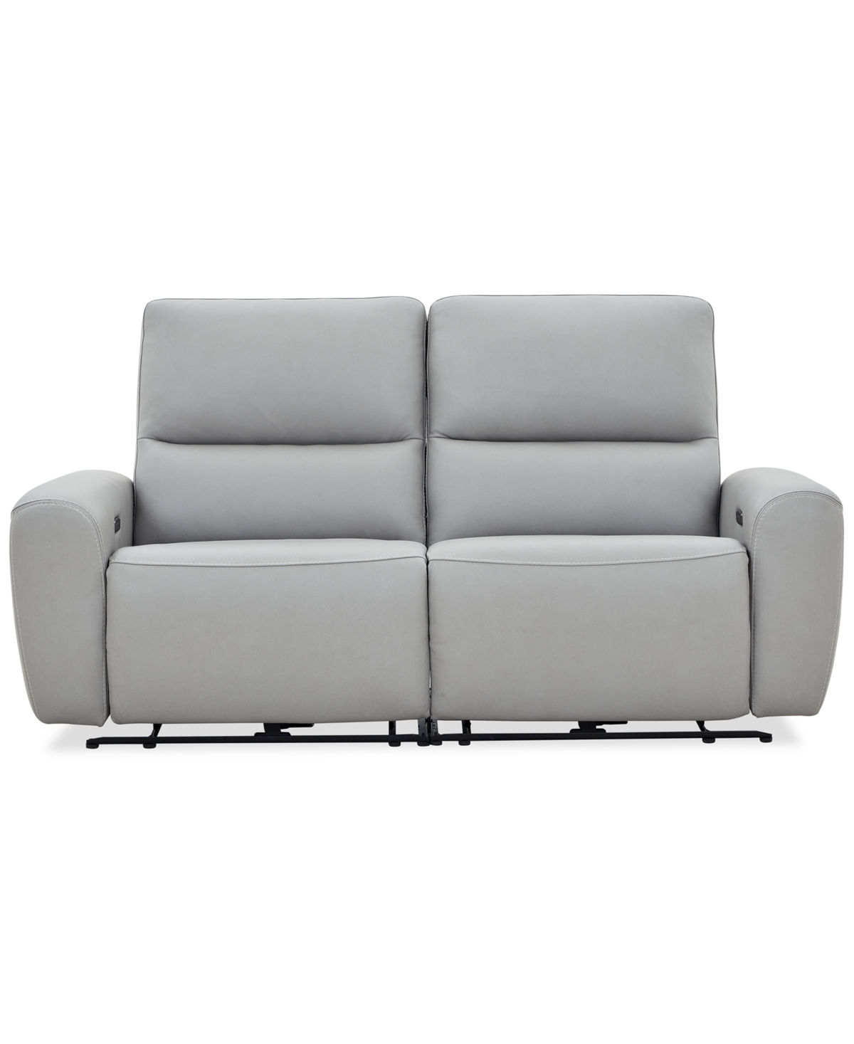 Click here for Symond 2-Piece Leather 2 Power Motion Sofa - Light... prices