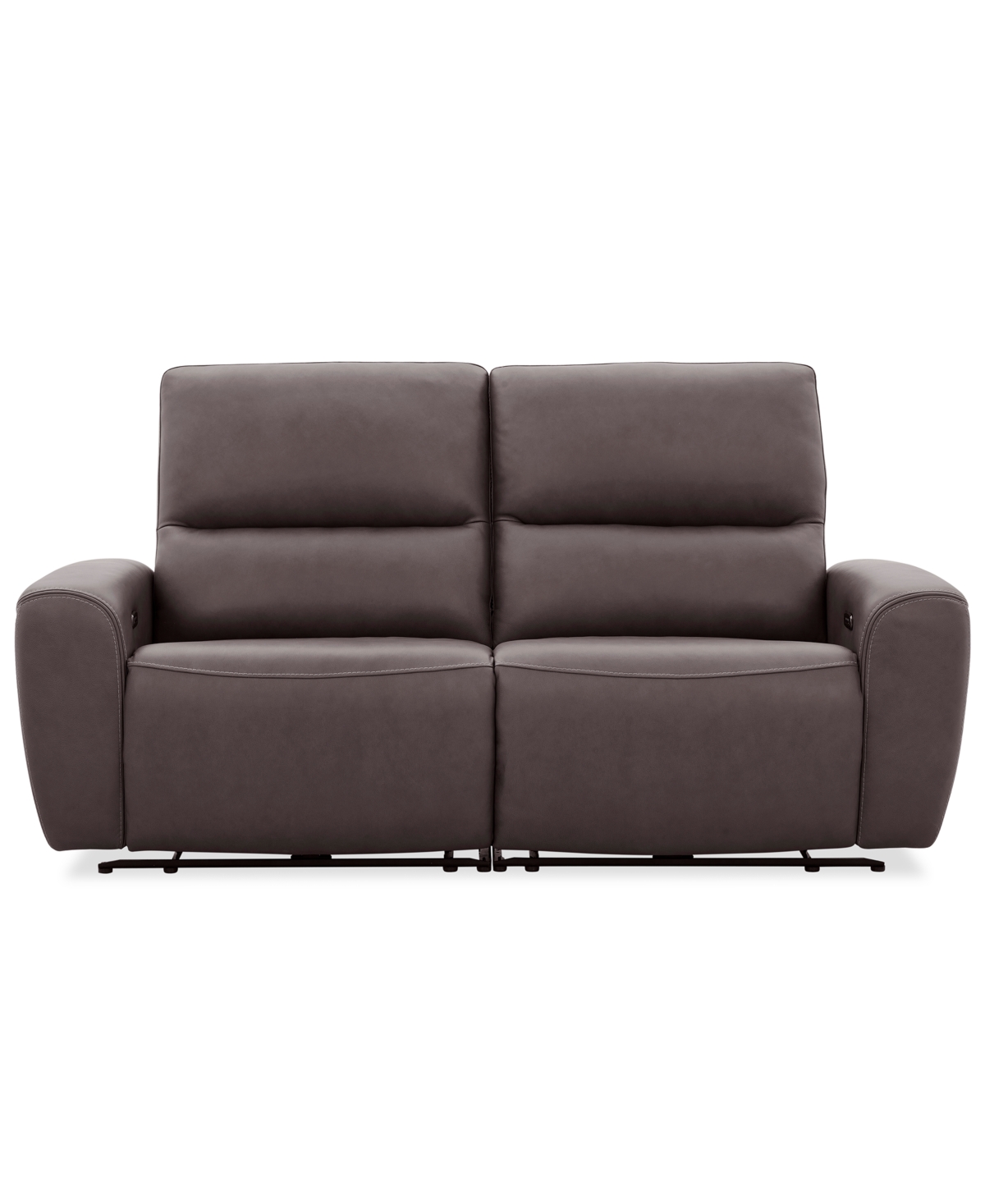 Click here for Symond 2-Piece Leather 2 Power Motion Sofa - Choco... prices