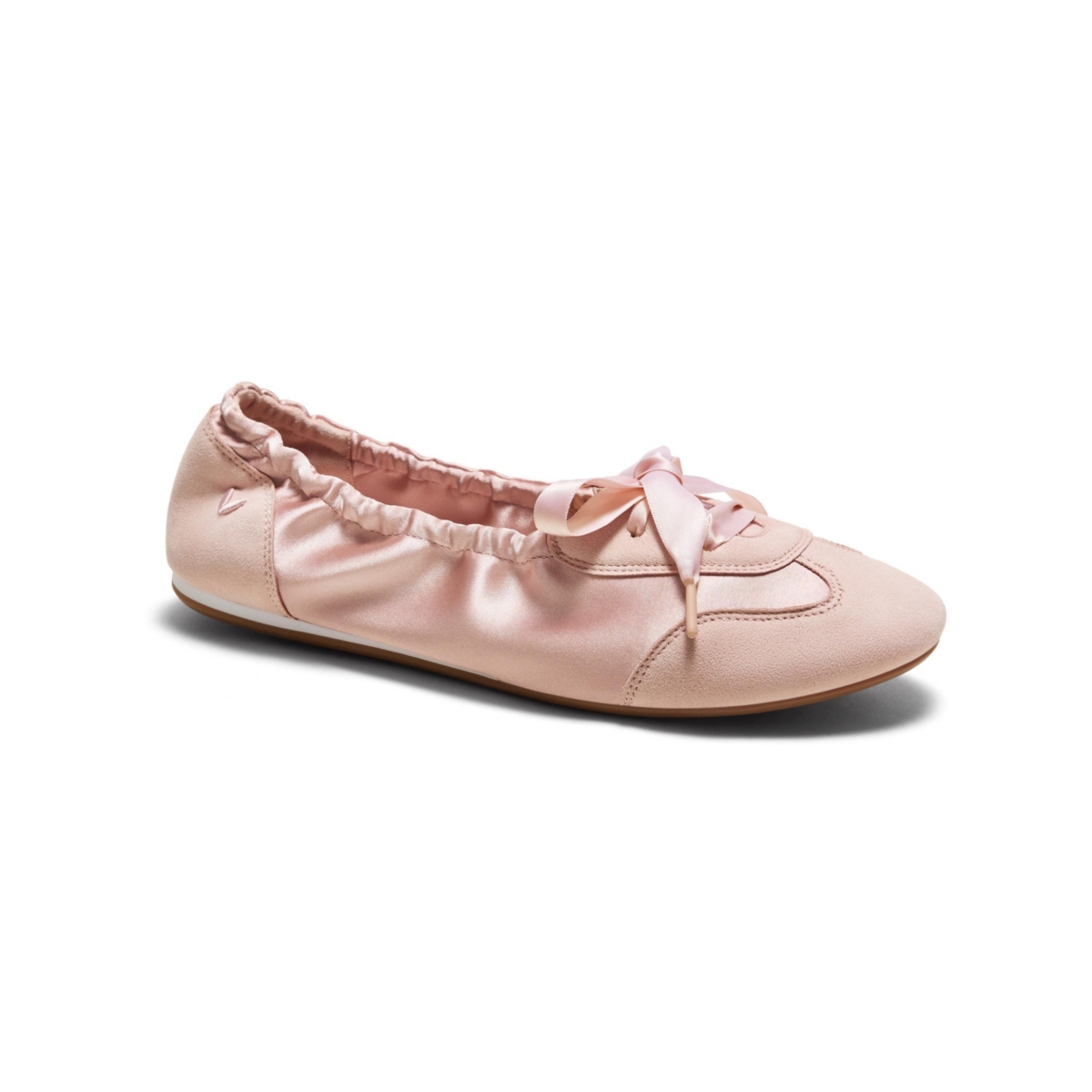 Click here for Vivaia Womens Yanka Round-Toe Satin Sneakerina - P... prices