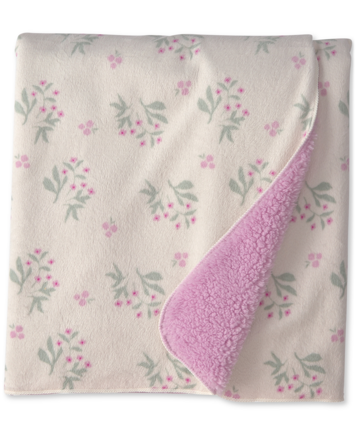 Click here for Carters Baby Girls Flowers Plush Blanket - Purple/... prices