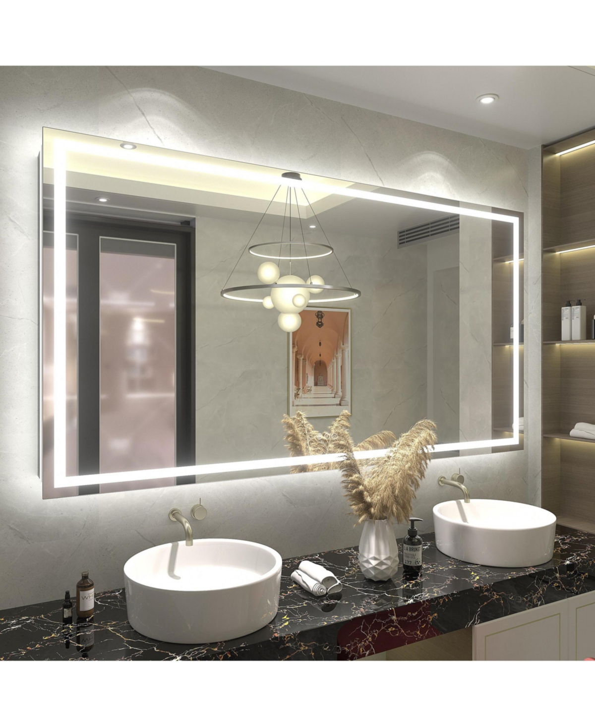 Click here for Apmir 66 x 36 Super Bright Front and Back Led Ligh... prices