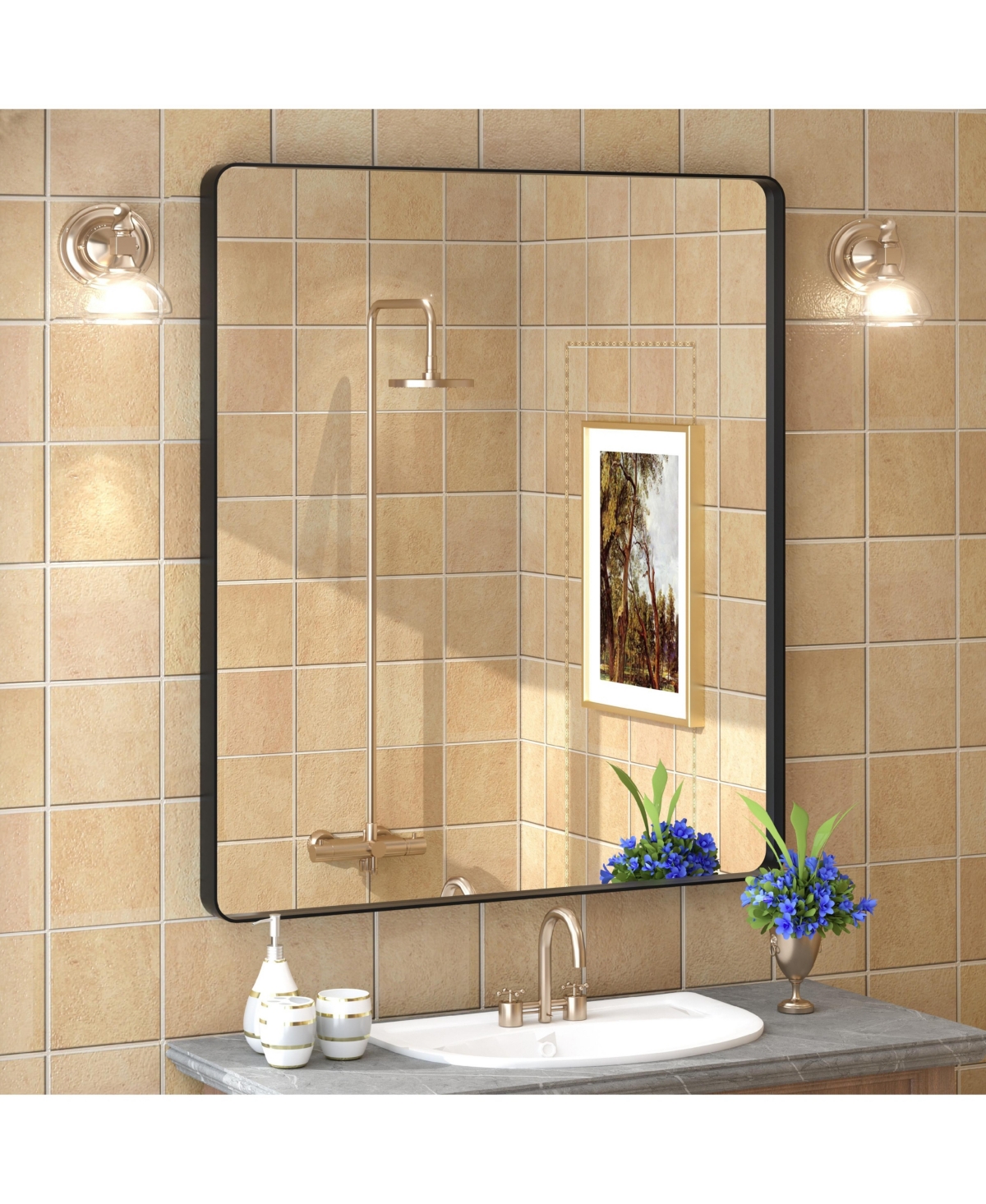 Click here for Apmir 32 x 36 High-Strength Tempered Glass and Alu... prices