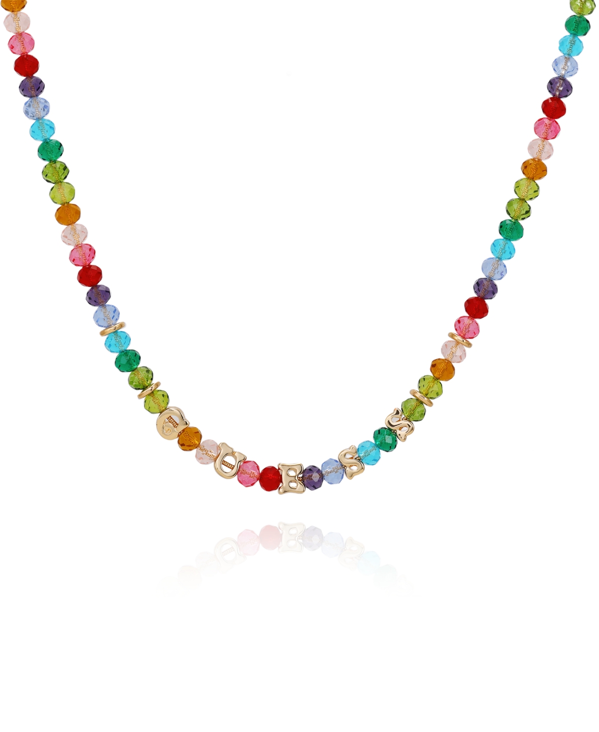 Click here for Guess Rainbow Beaded Single-Strand Necklace - Gold prices