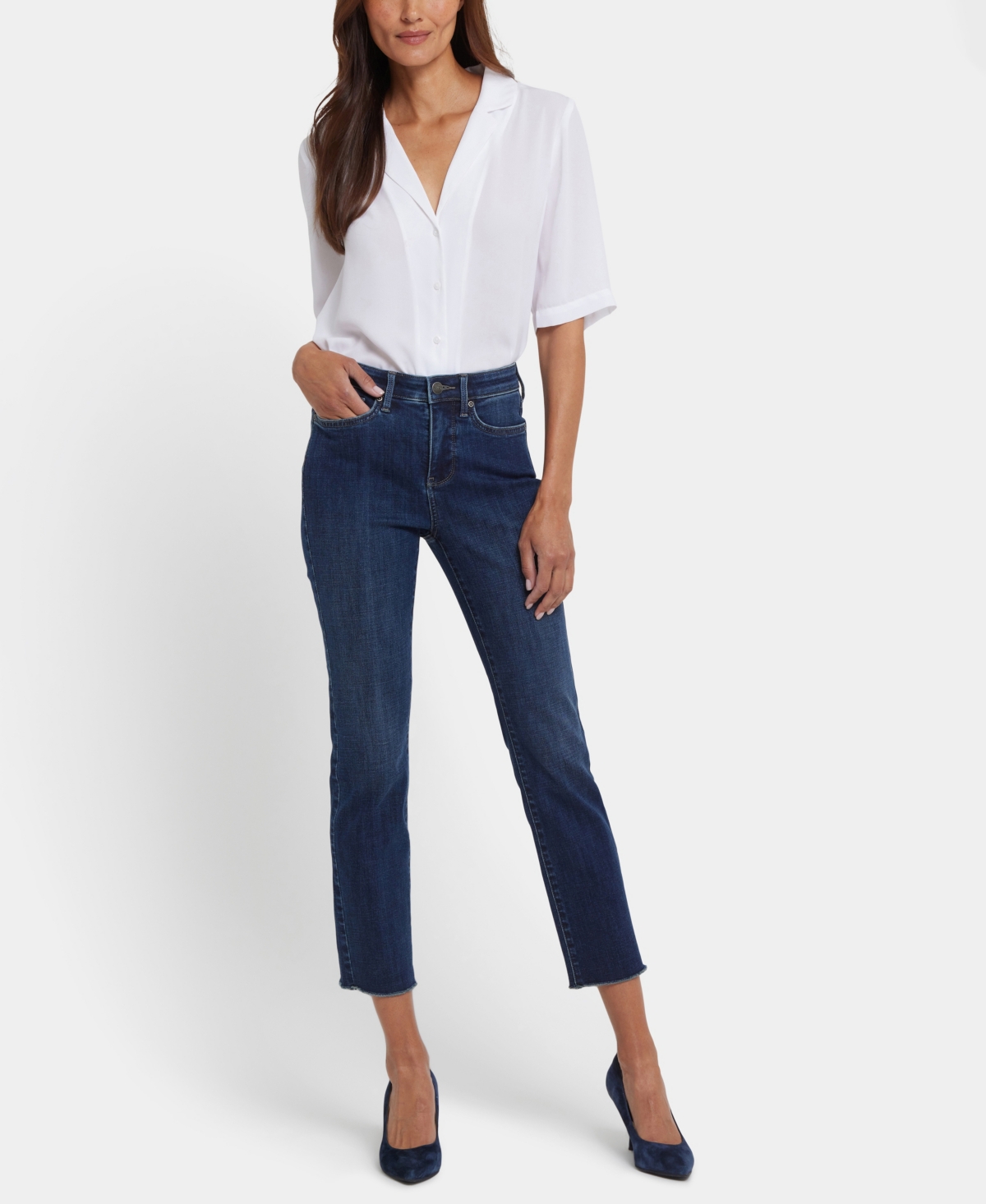 Click here for Nydj Petite Sheri Slim Ankle Jeans with Rolled Cuf... prices