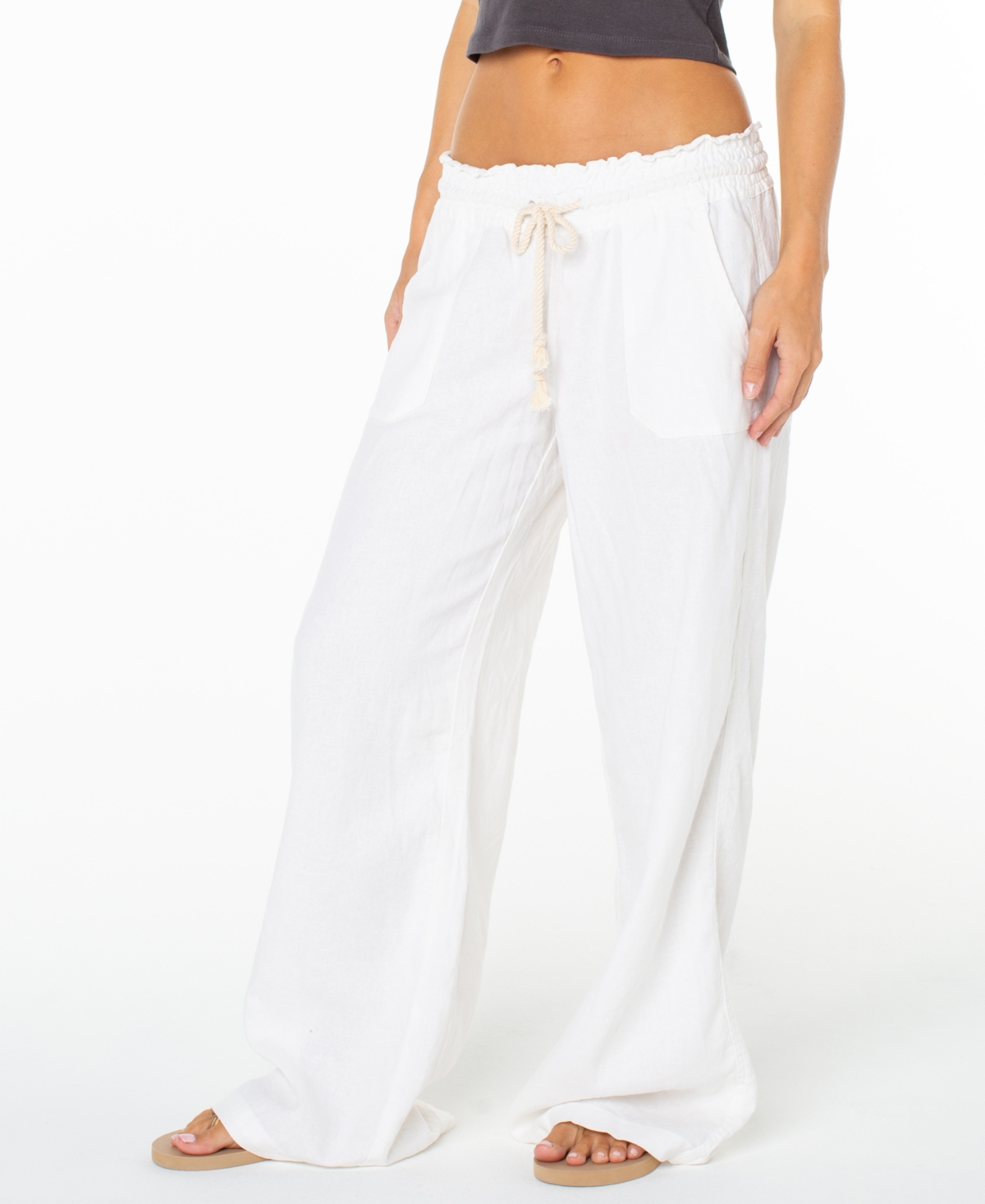 Click here for Roxy Womens Oceanside Wide-Leg Pants - Sea Salt prices
